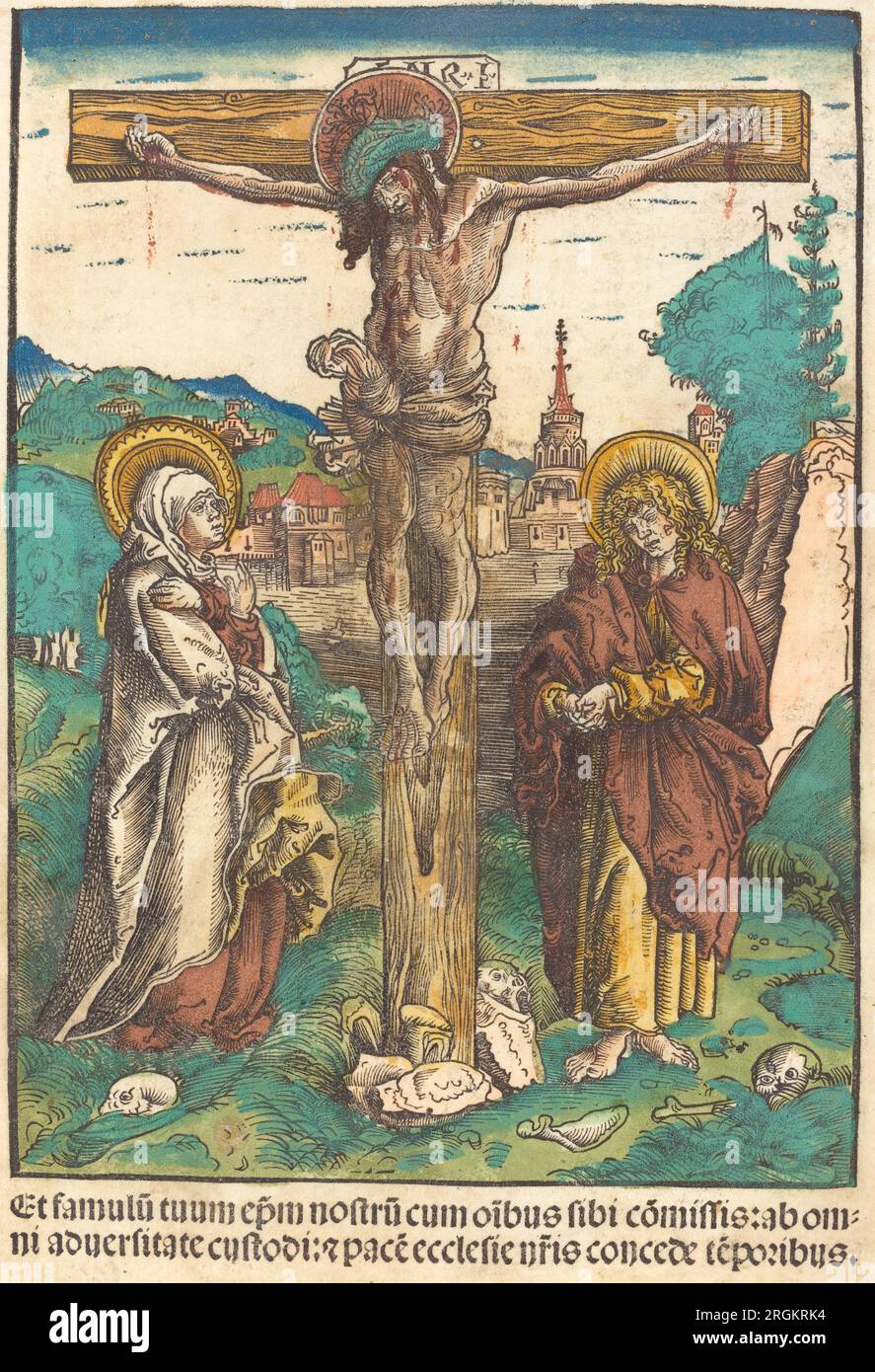Christ on the Cross Between the Virgin and Saint John circa 1502 by ...