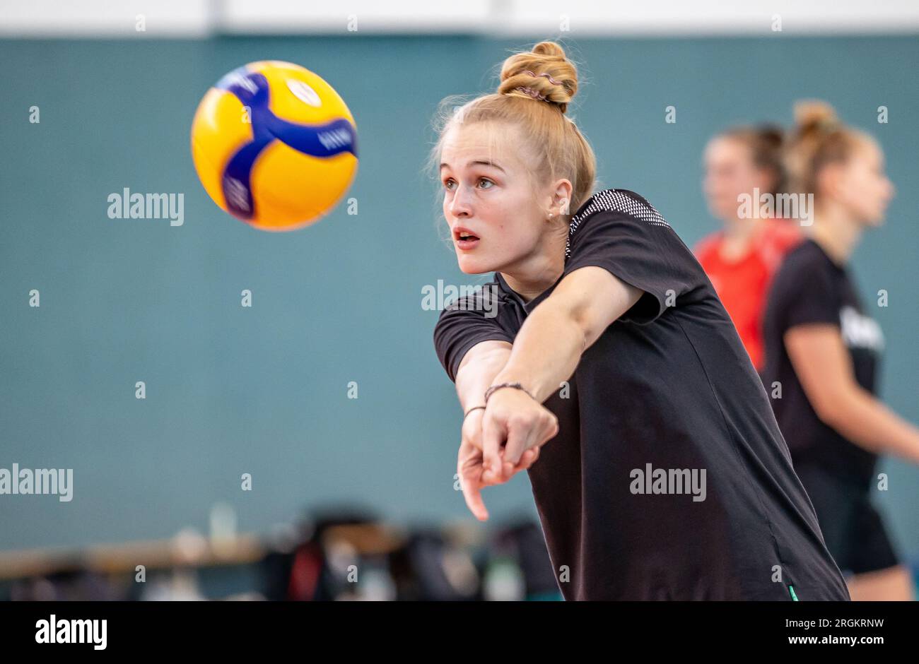 Kienbaum, Germany. 10th Aug, 2023. Volleyball, women: National team ...