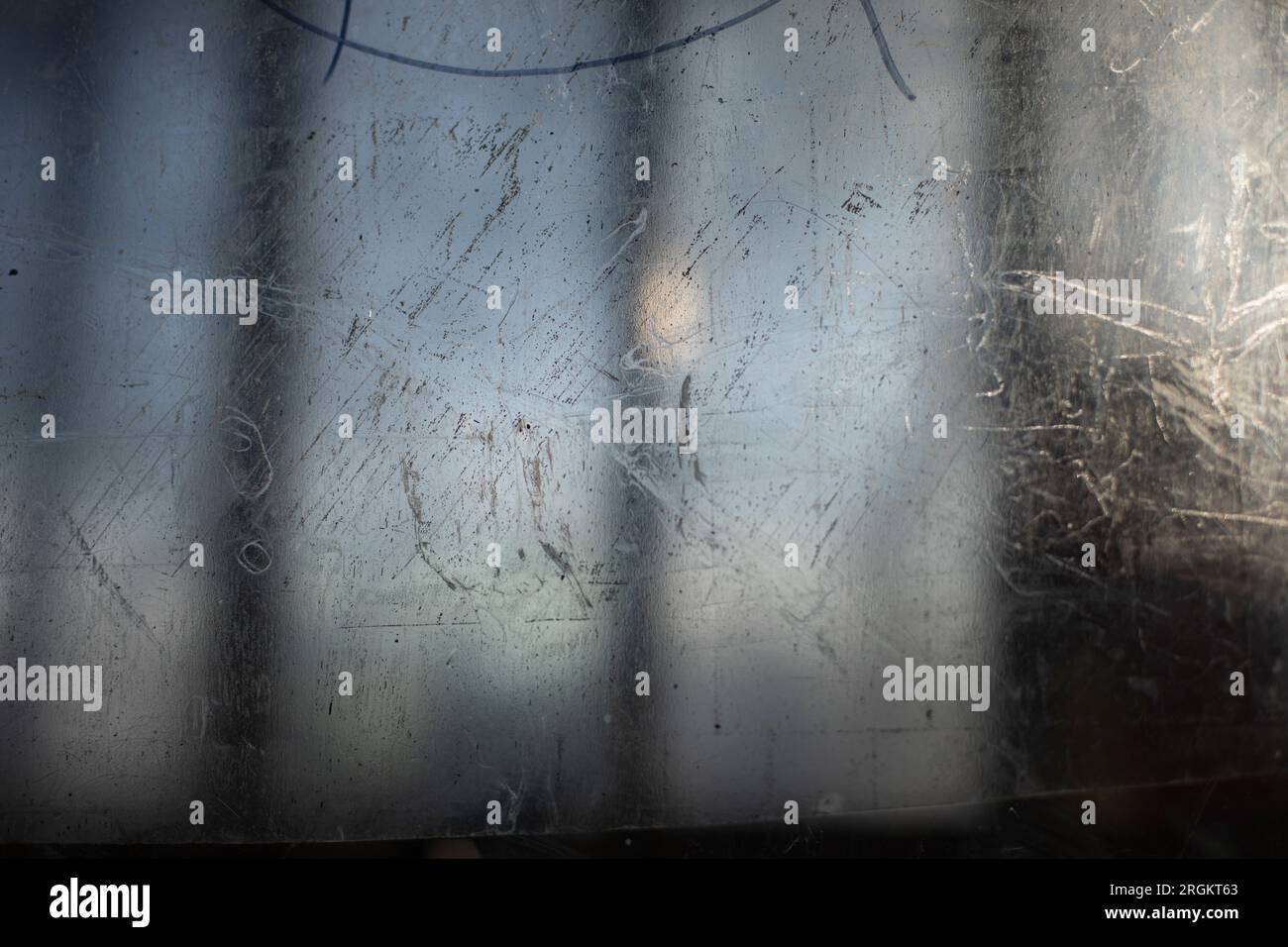 Scratched surface. Scratches on glass. Texture transparent in small ...