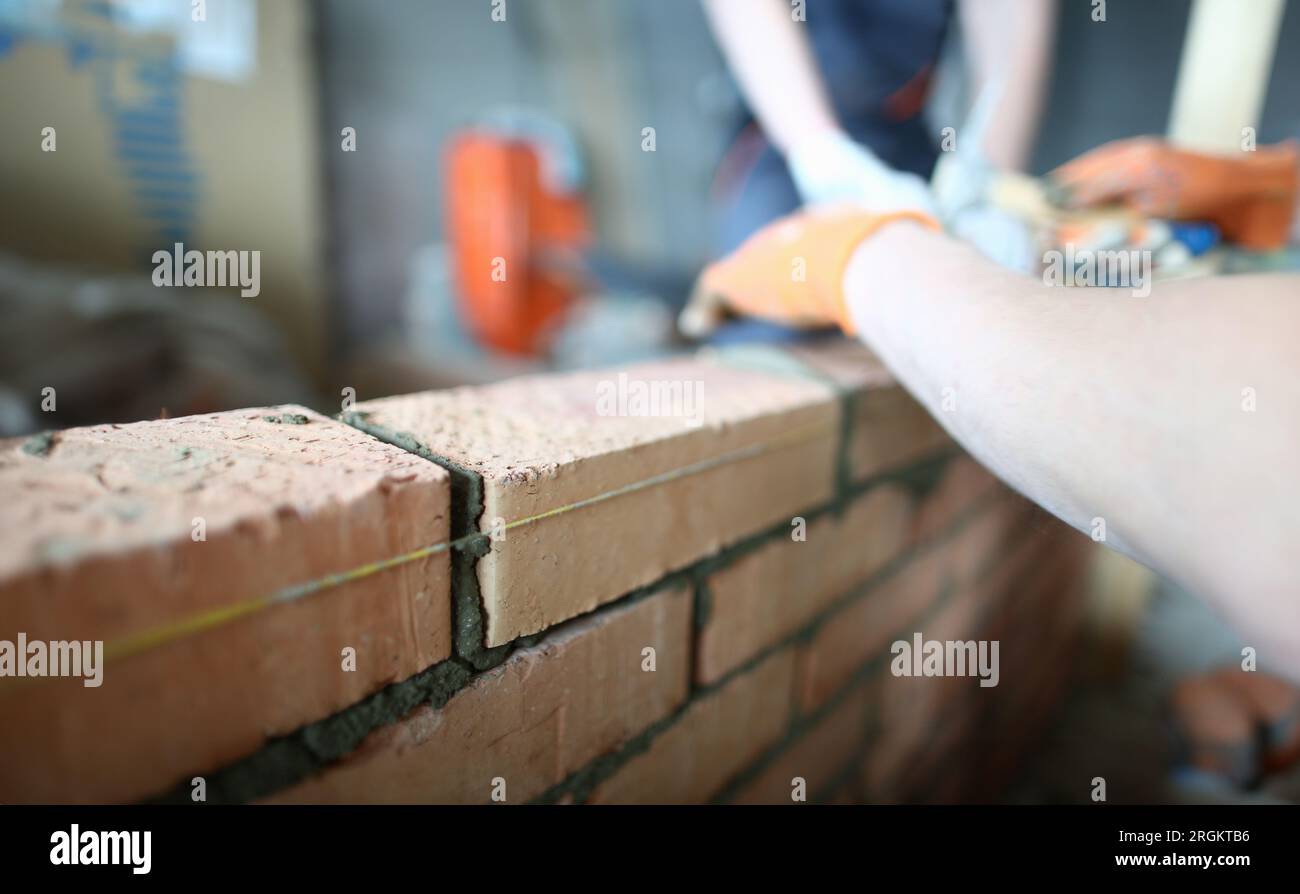Closeup craftsman using level hi-res stock photography and images - Alamy