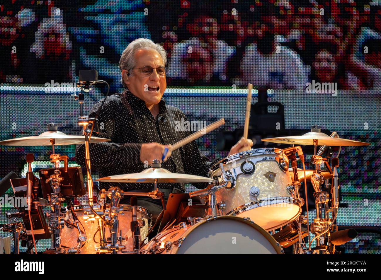 E Street Band member Max Weinberg performs on Wednesday, Aug. 9, 2023 ...