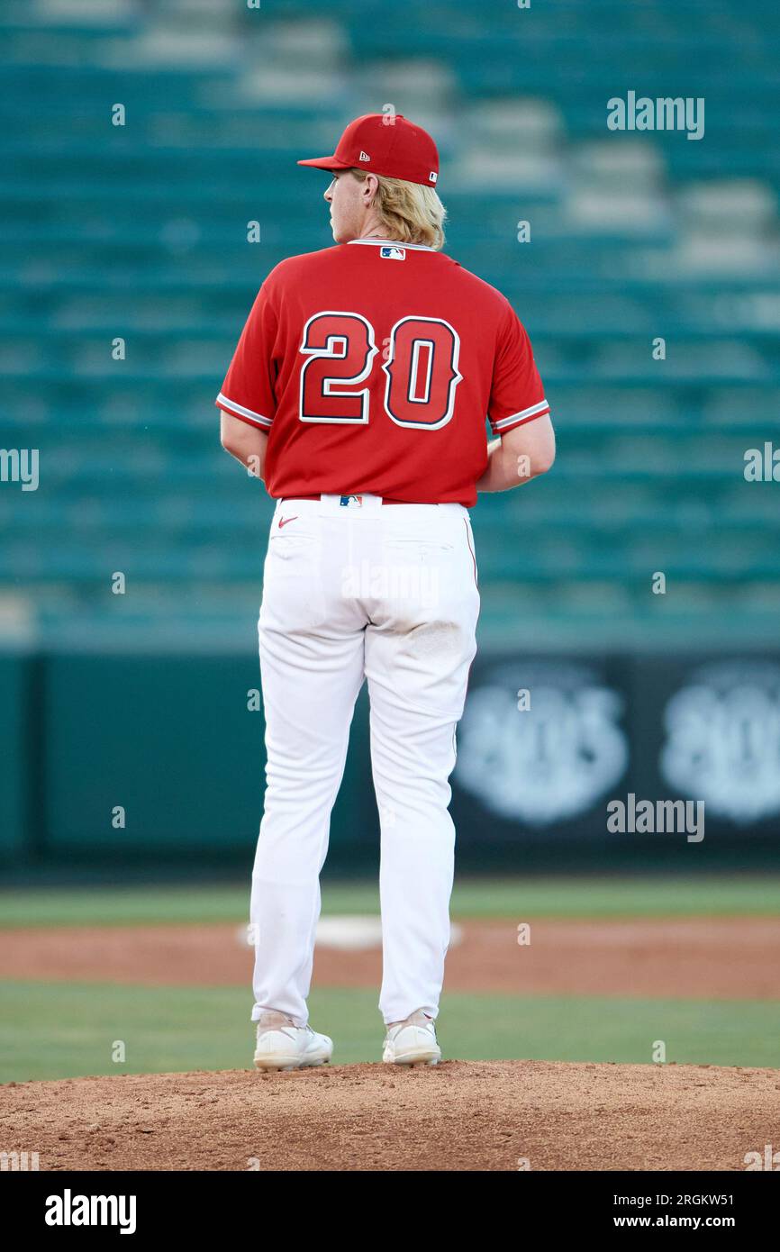 ACL Angels pitcher Mark Timmins (20) during an Arizona Complex League ...