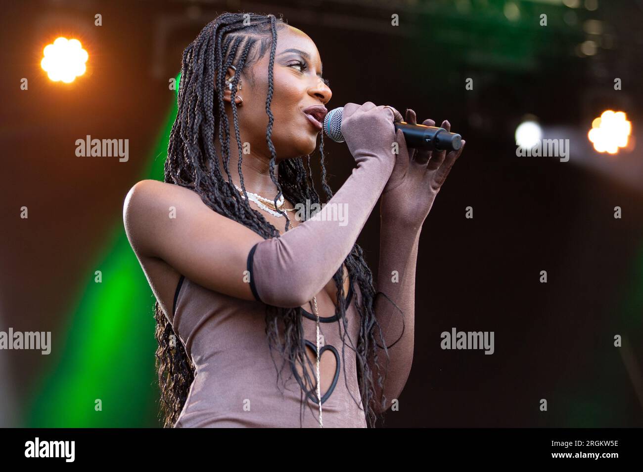 Oslo, Norway. 09th Aug, 2023. The Nigerian singer and songwriter Ayra ...