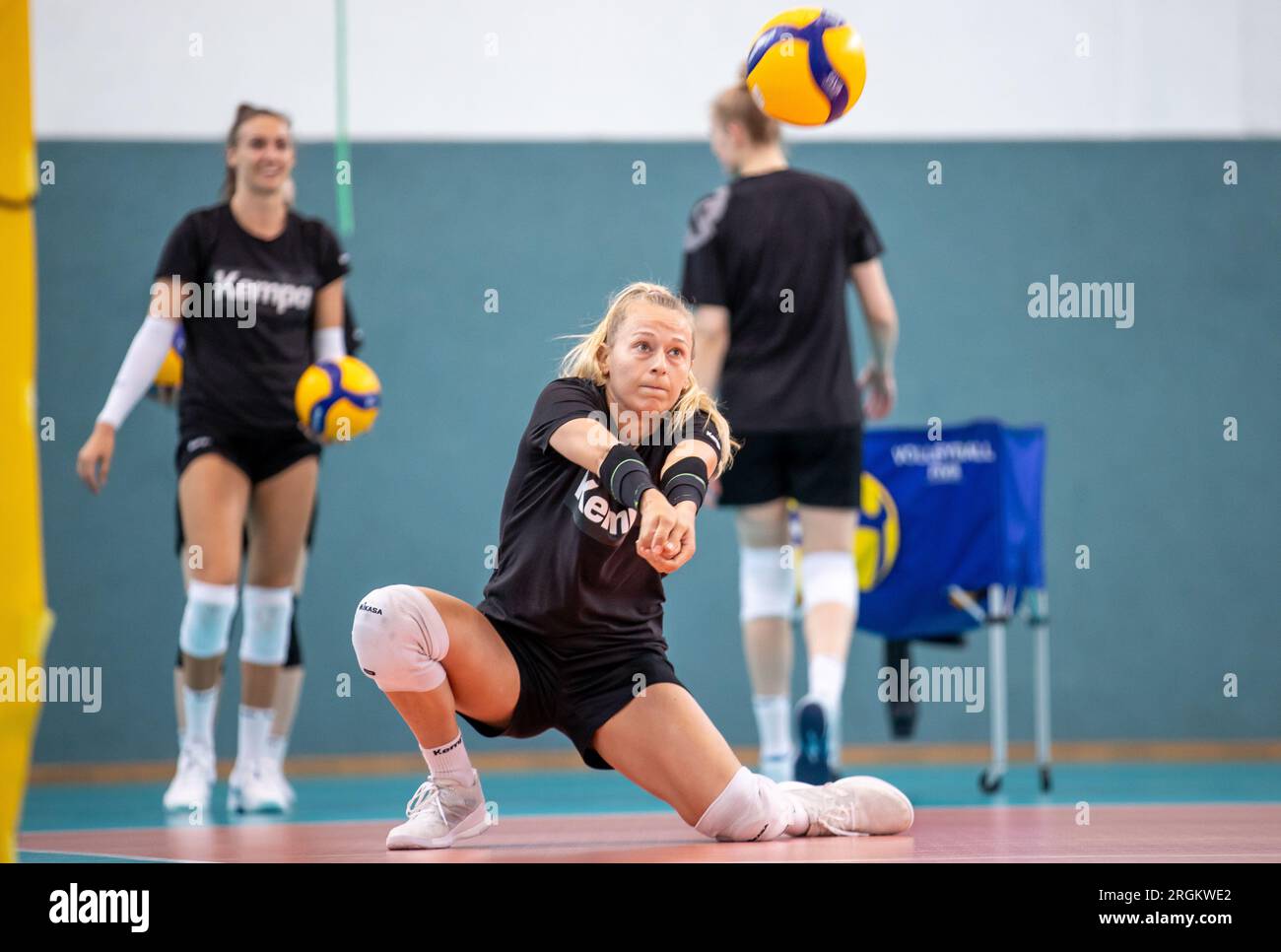 Kienbaum, Germany. 10th Aug, 2023. Volleyball, women: National team ...