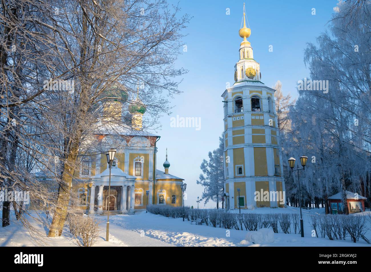 UGLICH, RUSSIA - JANUARY 07, 2023: At the ancient Cathedral of the ...