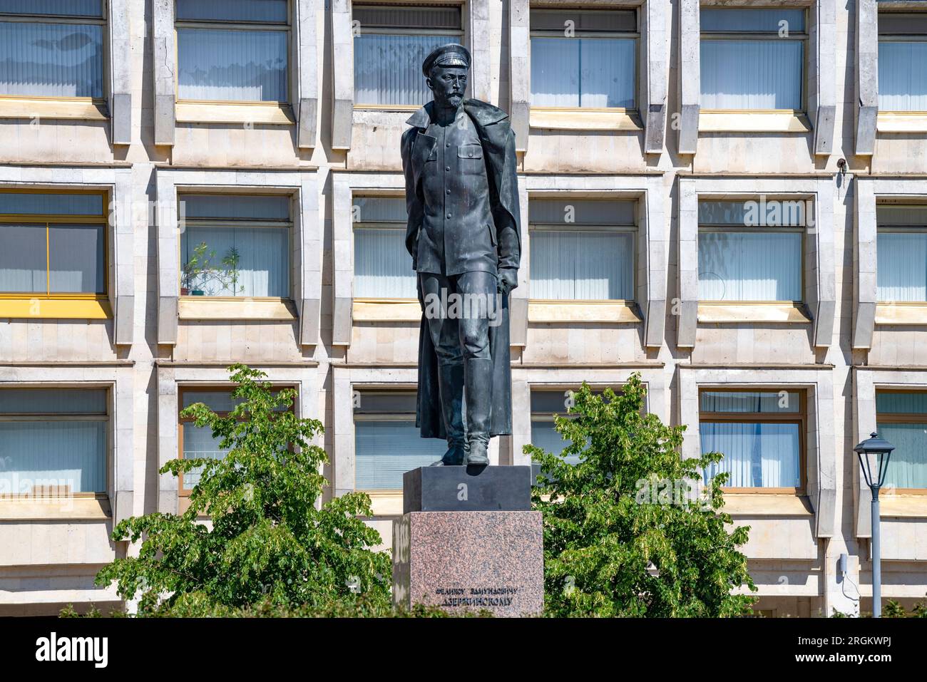 ST. PETERSBURG, RUSSIA - JULY 16, 2023: Monument to F.E. Dzerzhinsky ...