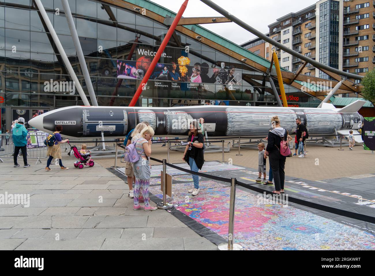 Newcastle upon Tyne, UK. 10th August 2023. The UK Space Agency display ...