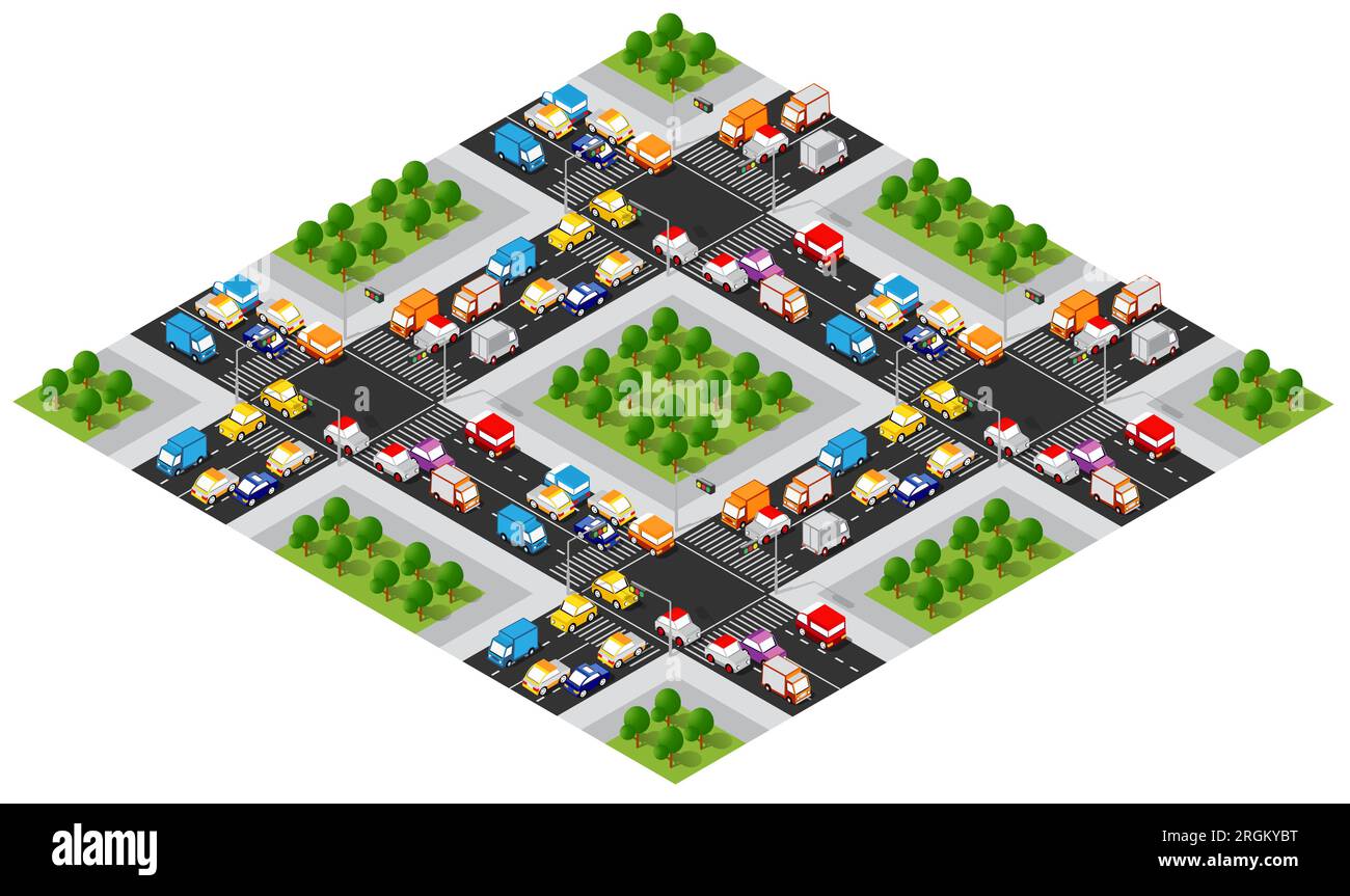Streets from above Stock Vector Images - Alamy