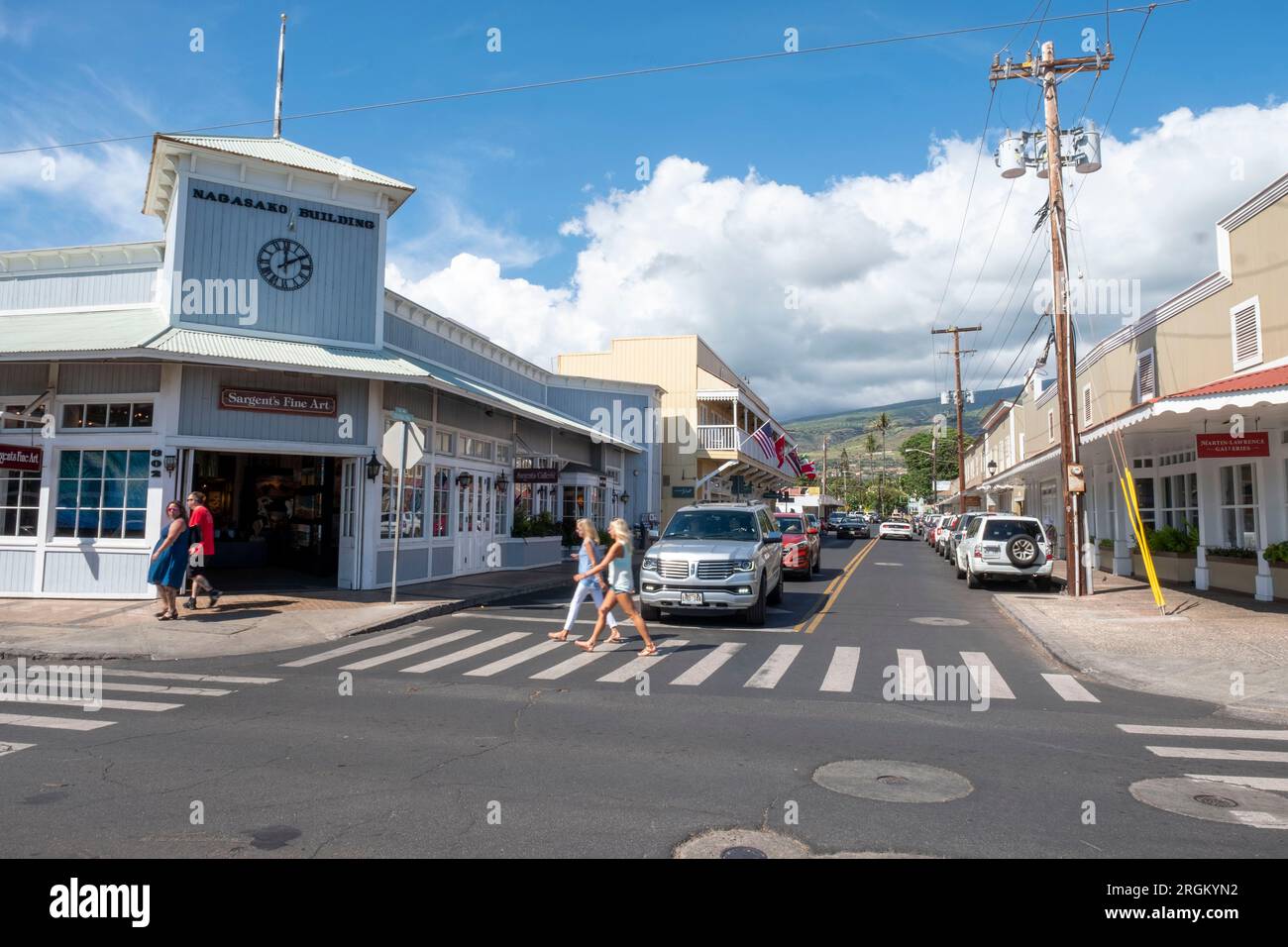 Downtown lahaina hi-res stock photography and images - Alamy