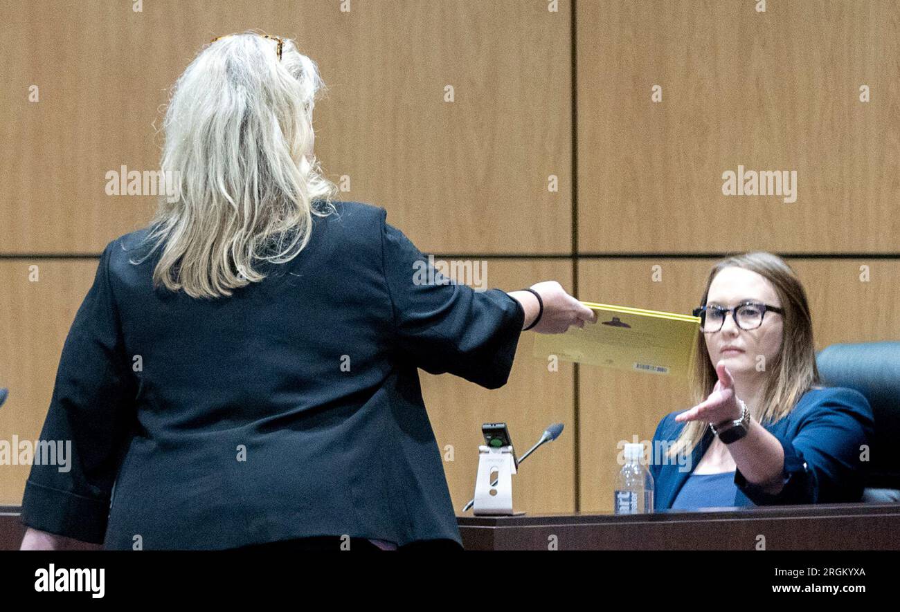 Sherry Culves, an attorney representing the Cobb County School District ...