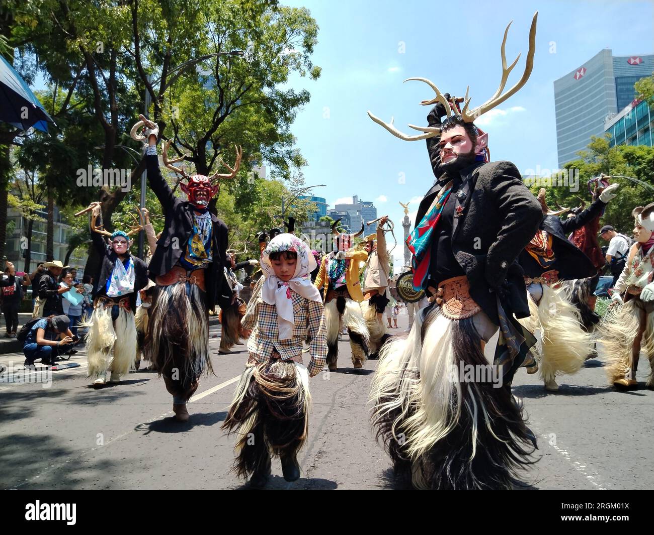 Mexico City, Mexico. 09th Aug, 2023. August 9, 2023, Mexico City, Mexico: Various indigenous ...