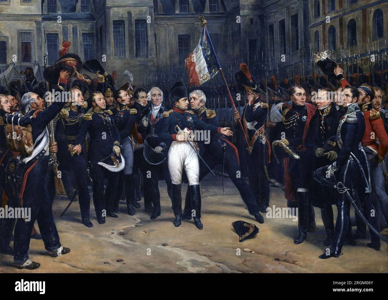 NAPOLEON'S FAREWELL TO HIS IMPERIAL GUARD ON 2 April 1814 by Antoine ...