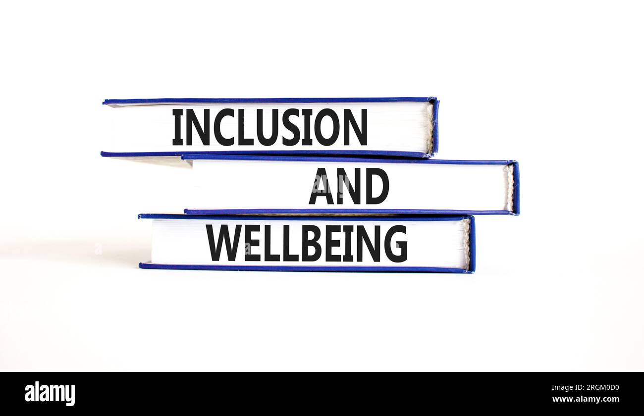 Inclusion and wellbeing symbol. Concept words Inclusion and wellbeing ...