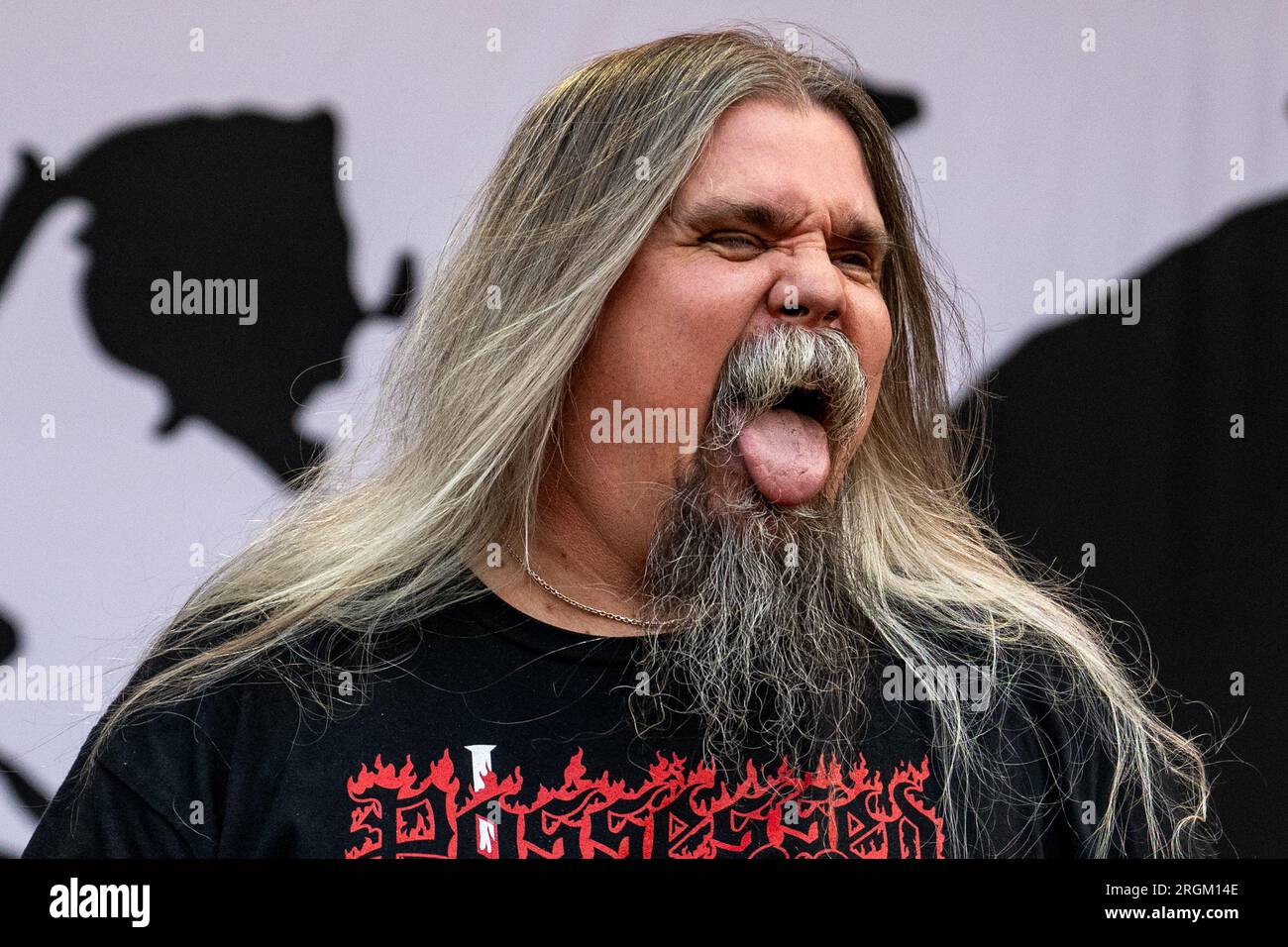 Jaromer, Czech Republic. 10th Aug, 2023. Matti Karki of Swedish music ...