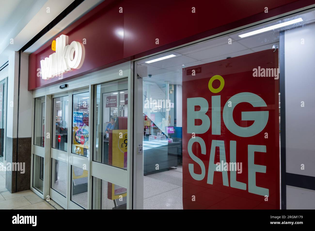 Wilko store inside the Victoria shopping centre in Southend on Sea ...