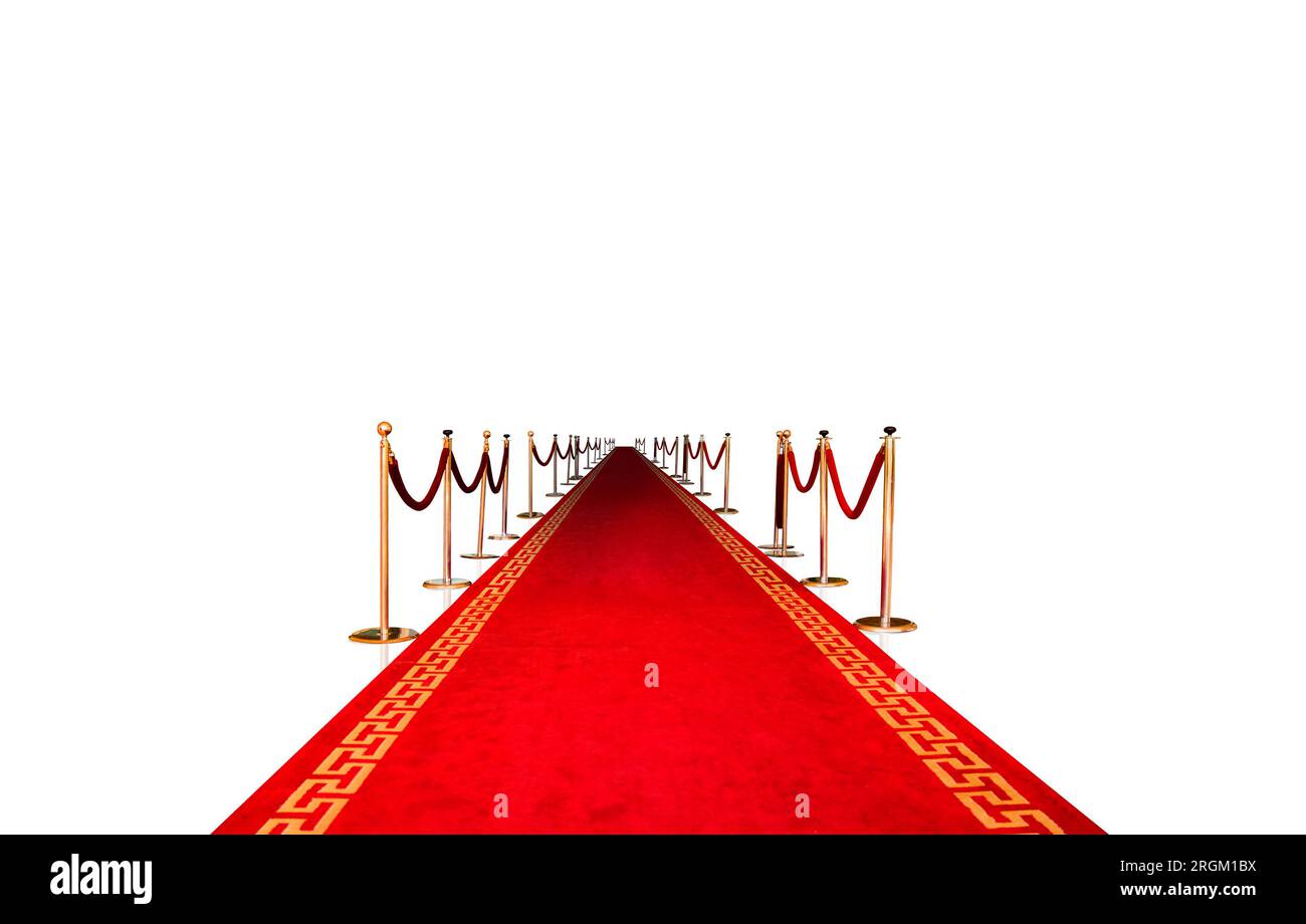 Closed event of vip zone delimited by barriers red rope line Stock ...