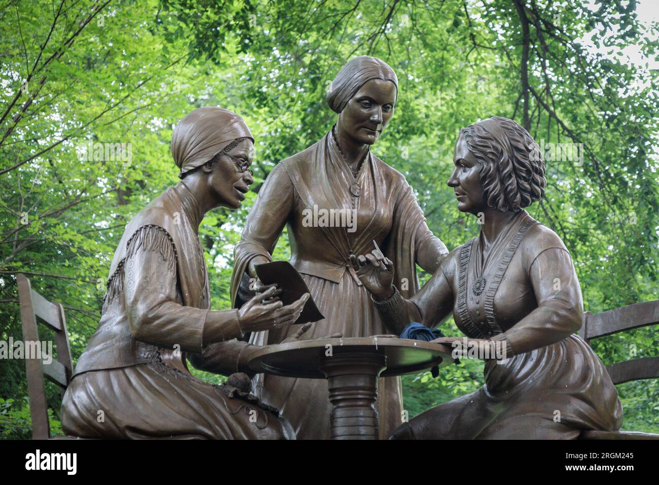 NEW-YORK, USA-AUGUST 7, 2023: Women's Rights Pioneers Monument ...
