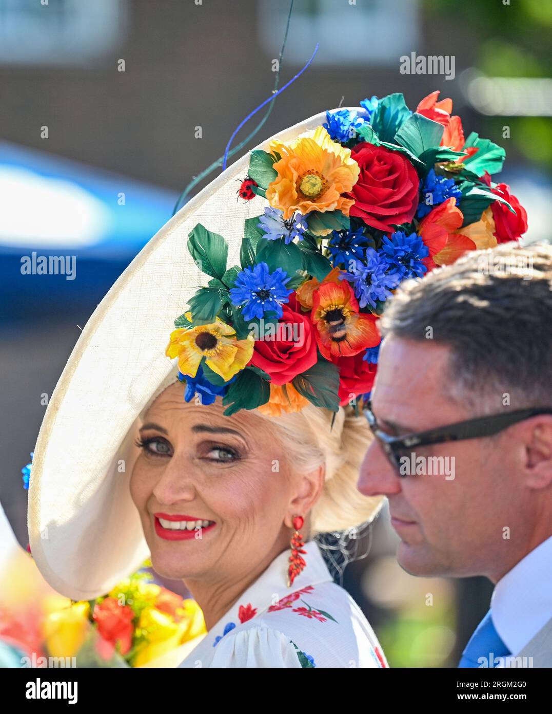Brighton UK 10th August 2023 - Rachel Oates won 'Best Dressed Lady" in ...