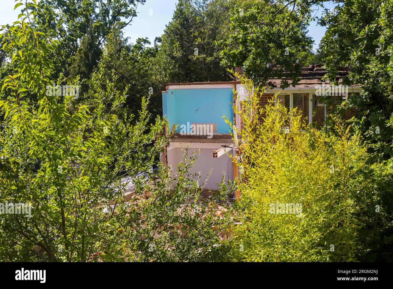 house demolition in Parkstone, Poole, Dorset UK in August Stock Photo ...