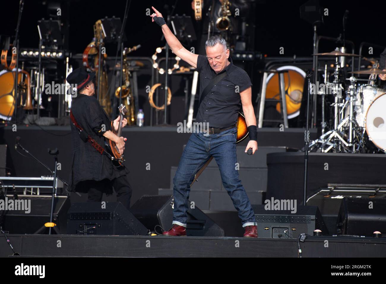 London, UK. 06 Jul, 2023. Pictured Left to right: Nils Lofgren, Bruce ...