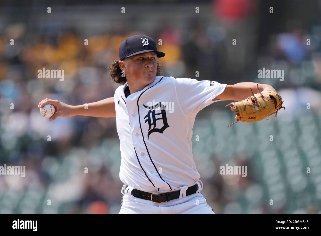 Detroit Tigers Starting Pitcher Reese Olson Throws During The First