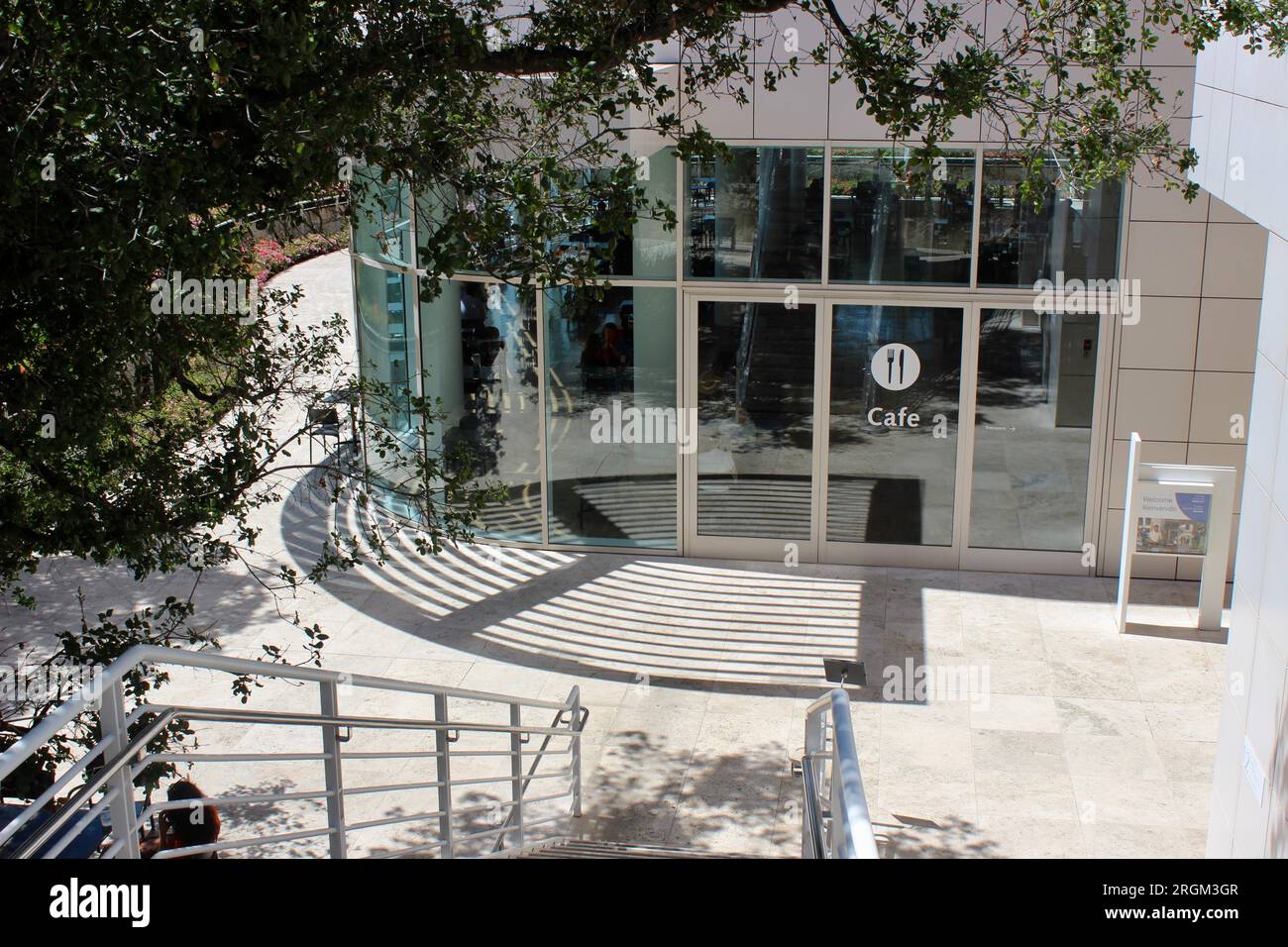 Café, Getty Villa, Pacific Palisades, Los Angeles, California Stock ...