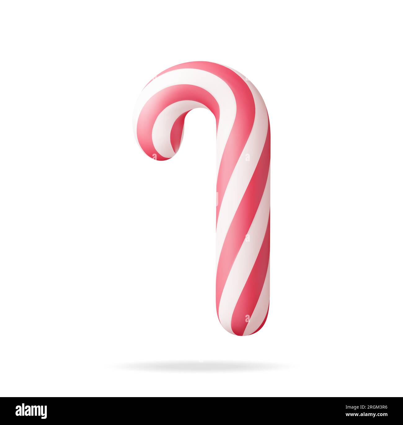 3D Realistic Candy Cane Isolated Stock Vector Image & Art - Alamy