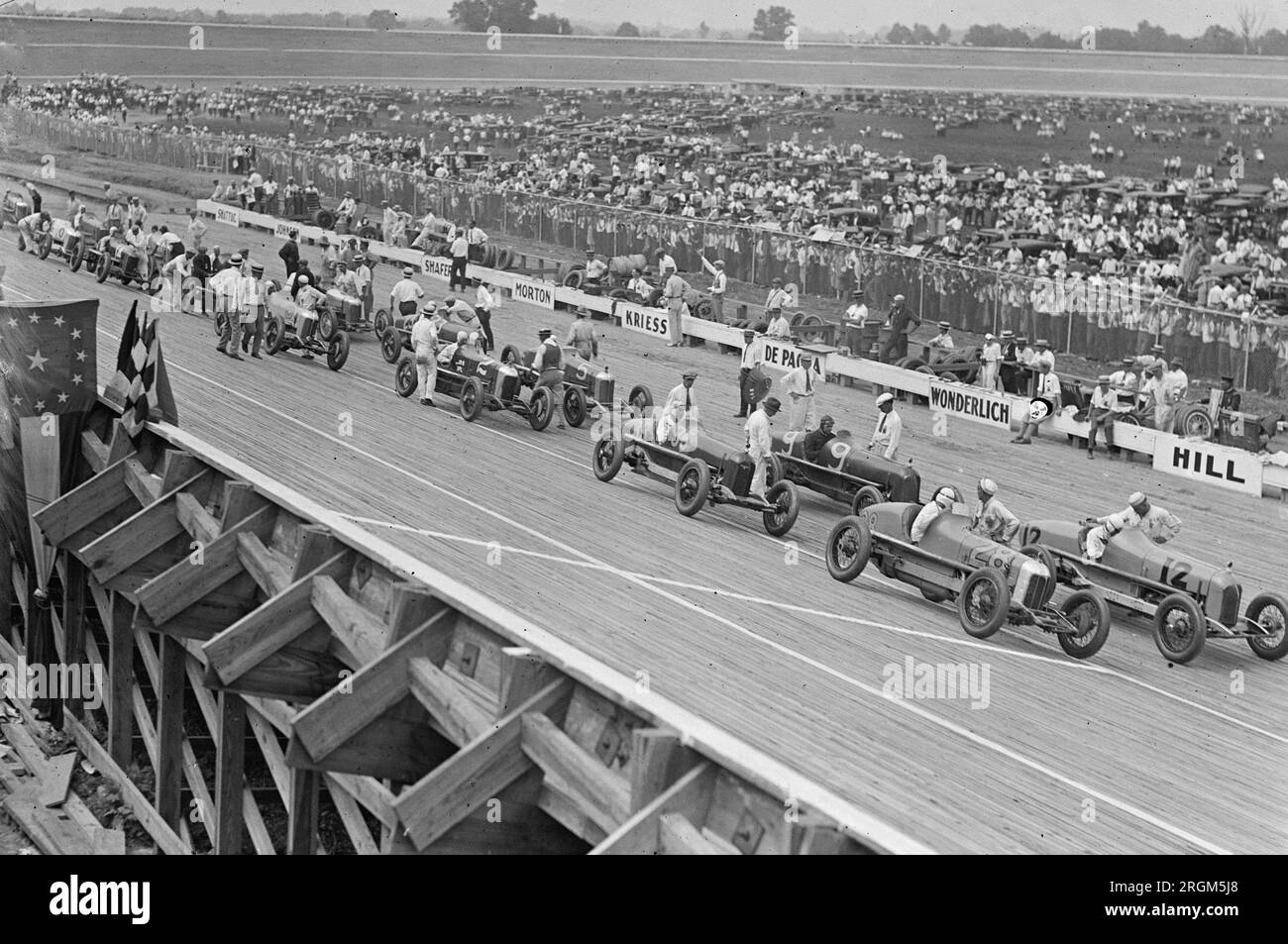 Vintage Auto Racing: Opening day at Laurel Speedway July 11, 1925 Stock ...