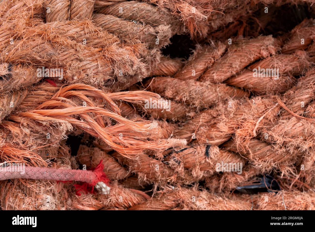 Old fishing rope Stock Photo - Alamy
