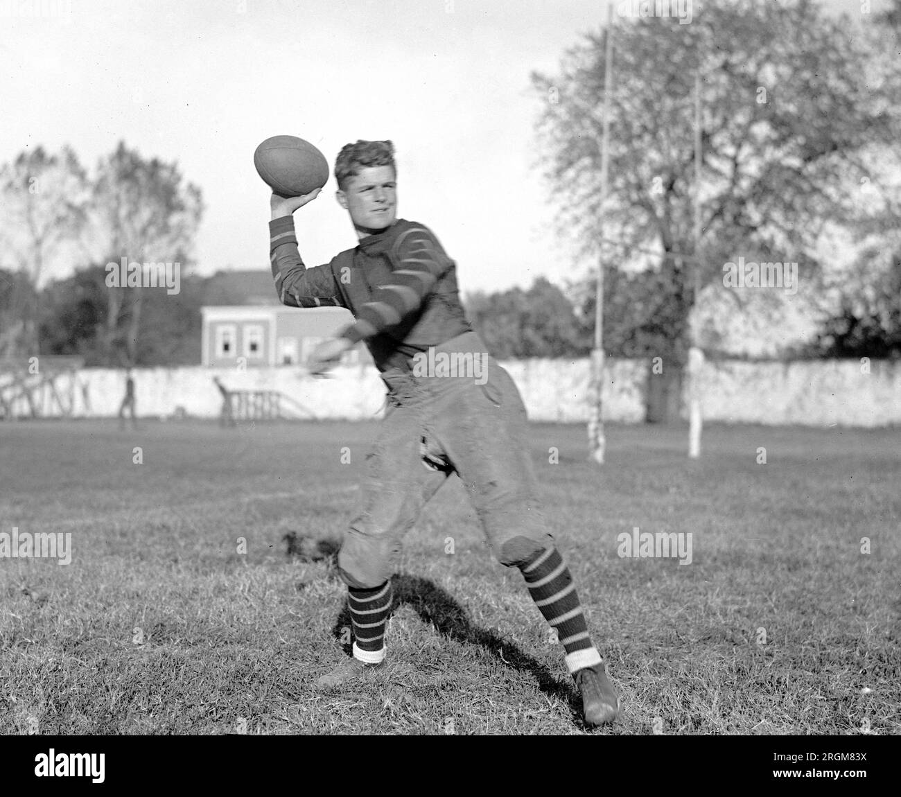 Black And White Vintage Football Photography