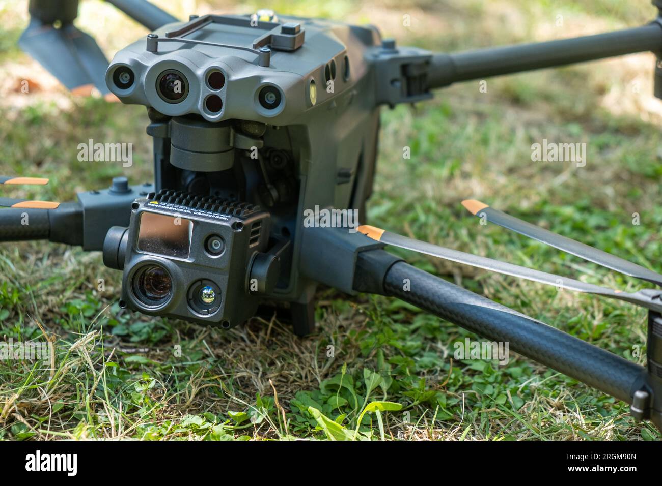 vigo, españa 07-31-2023 dji matrice 30 drone on the ground disabled ...