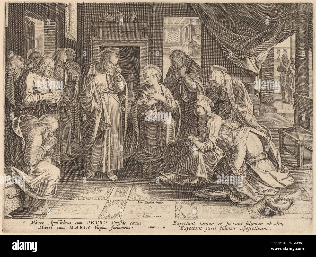The Meeting of the Apostles and the Women in the Upper Room by Philip ...