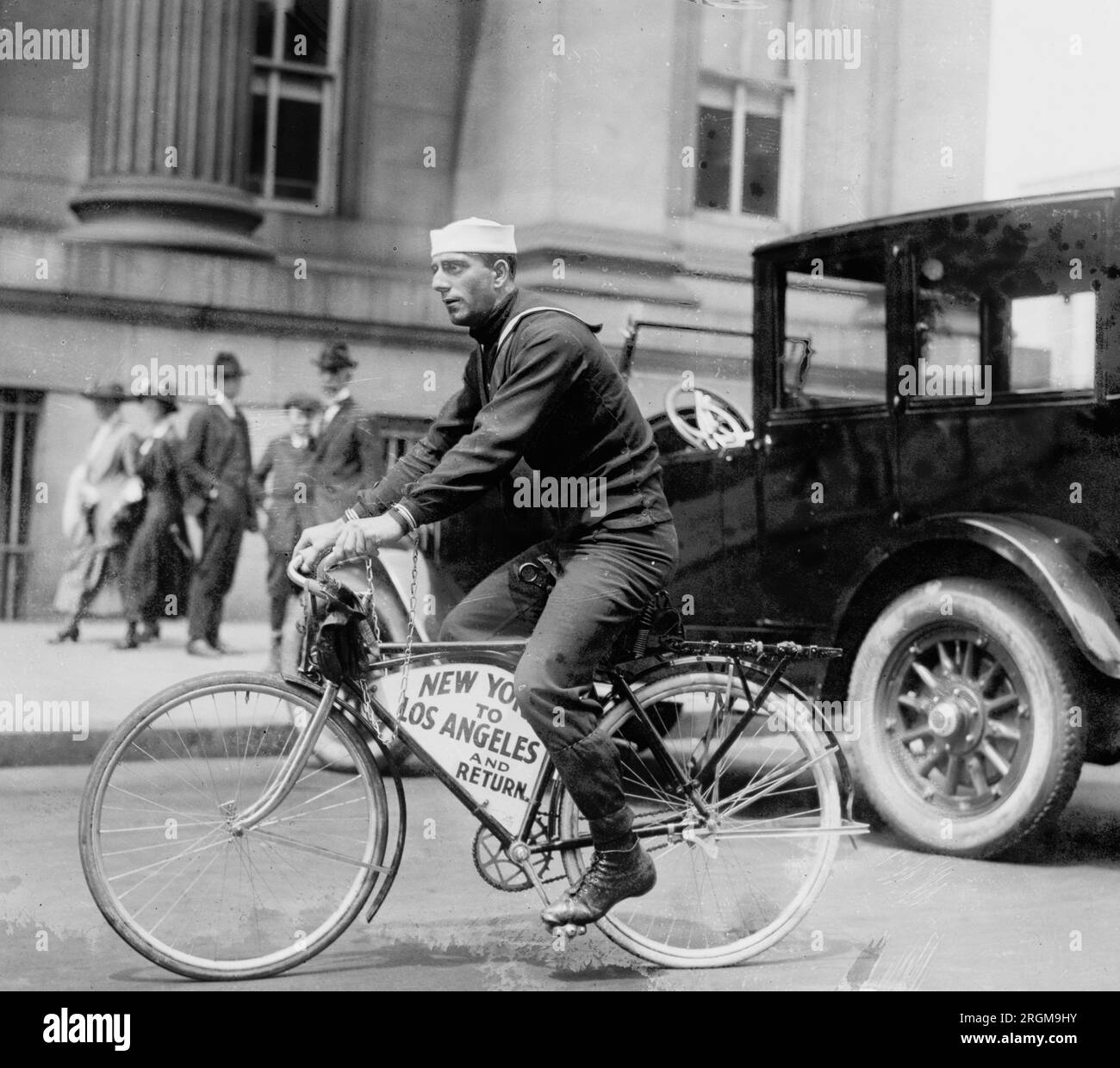 Tony Pizzo on a bicycle ca. 1920 Stock Photo - Alamy