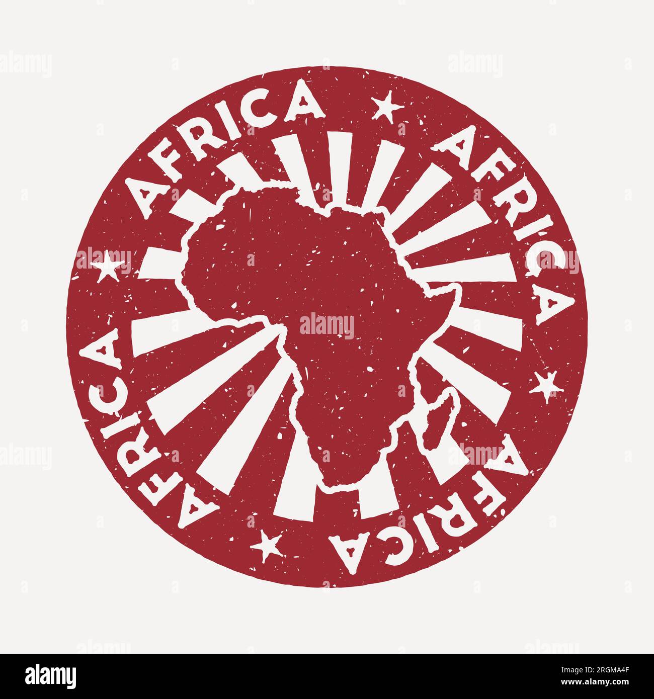 Africa stamp. Travel red rubber stamp with the map of continent, vector illustration Stock ...