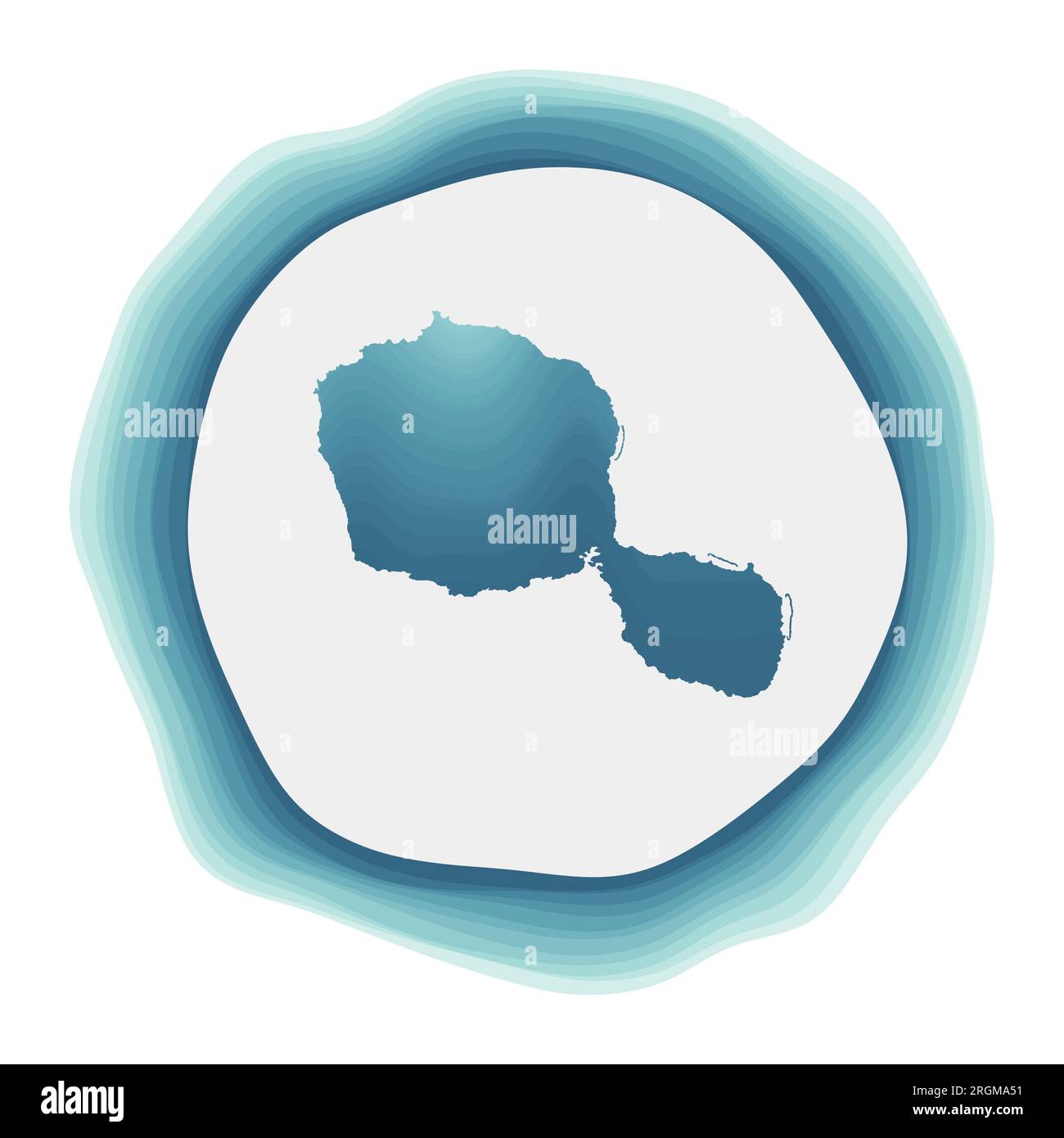 Tahiti logo. Badge of the island. Layered circular sign around Tahiti ...