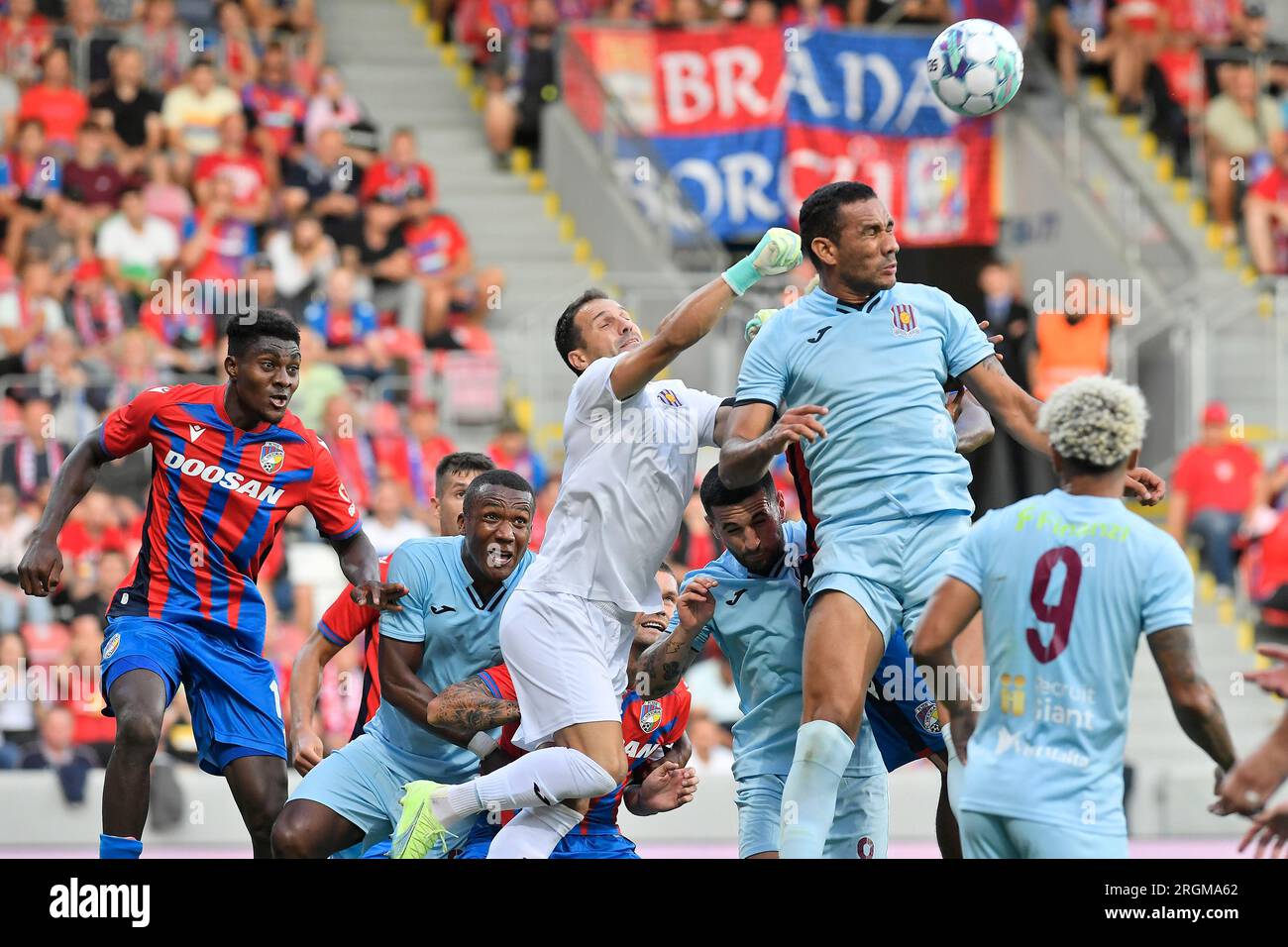 Pilsen, Czech Republic. 10th Aug, 2023. Goalkeeper of Gzira David ...