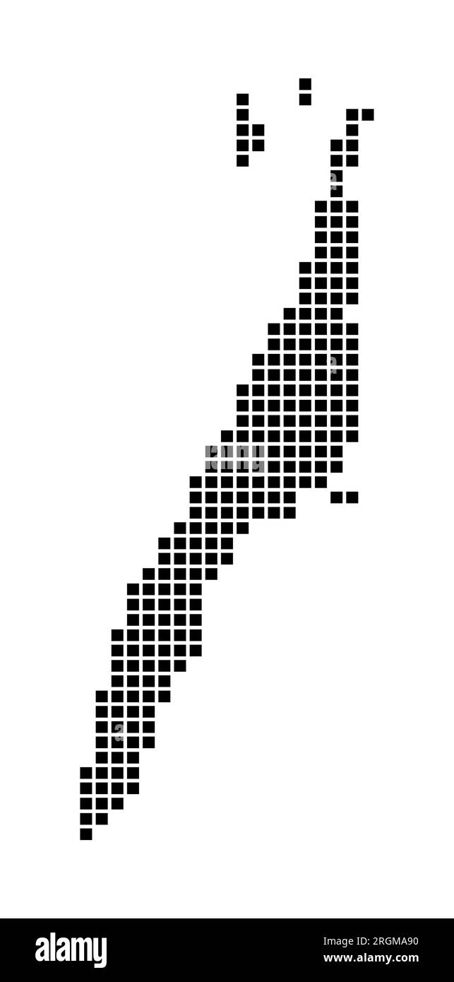 Cebu map. Map of Cebu in dotted style. Borders of the island filled ...