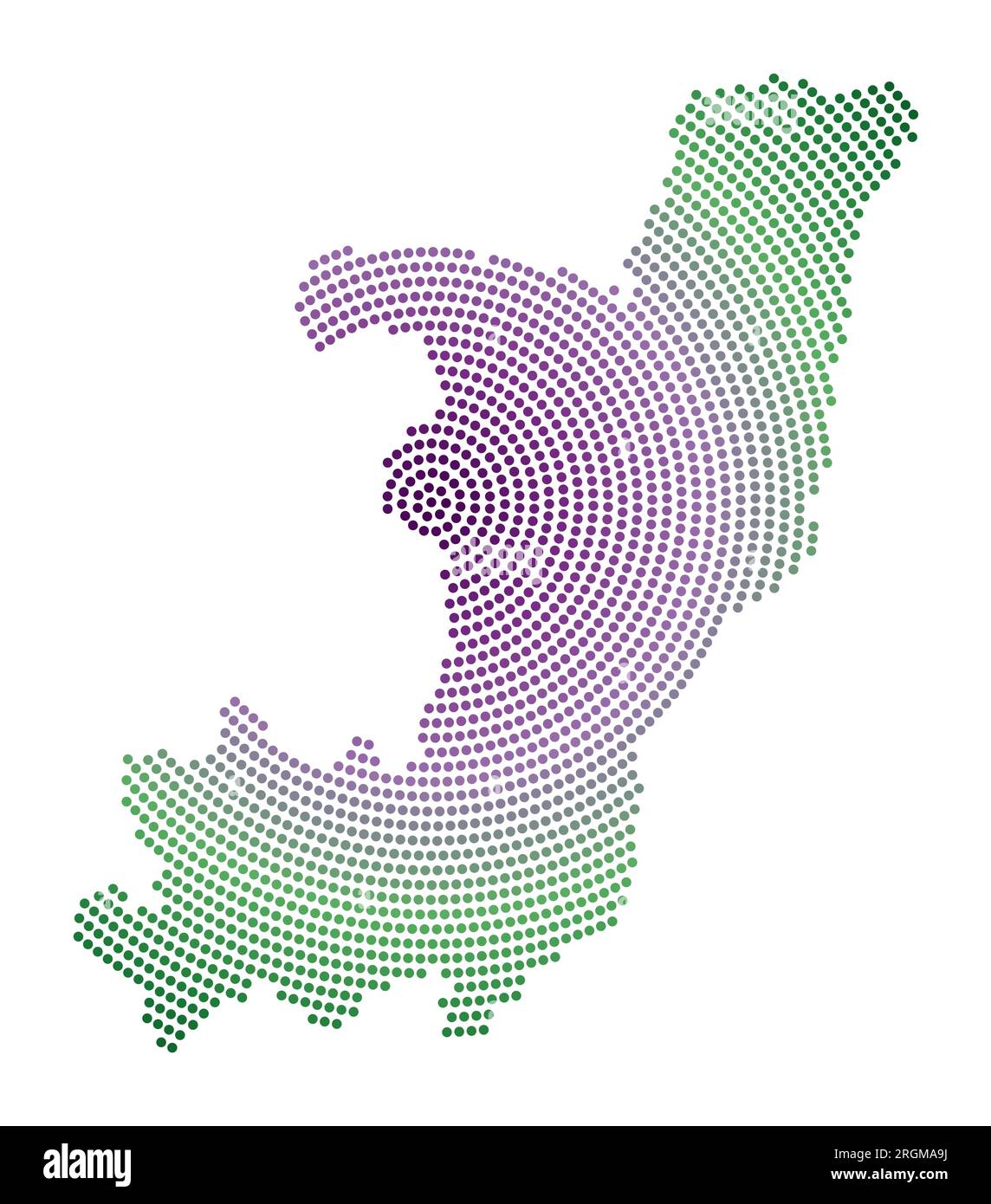 Congo dotted map. Digital style shape of Congo. Tech icon of the ...