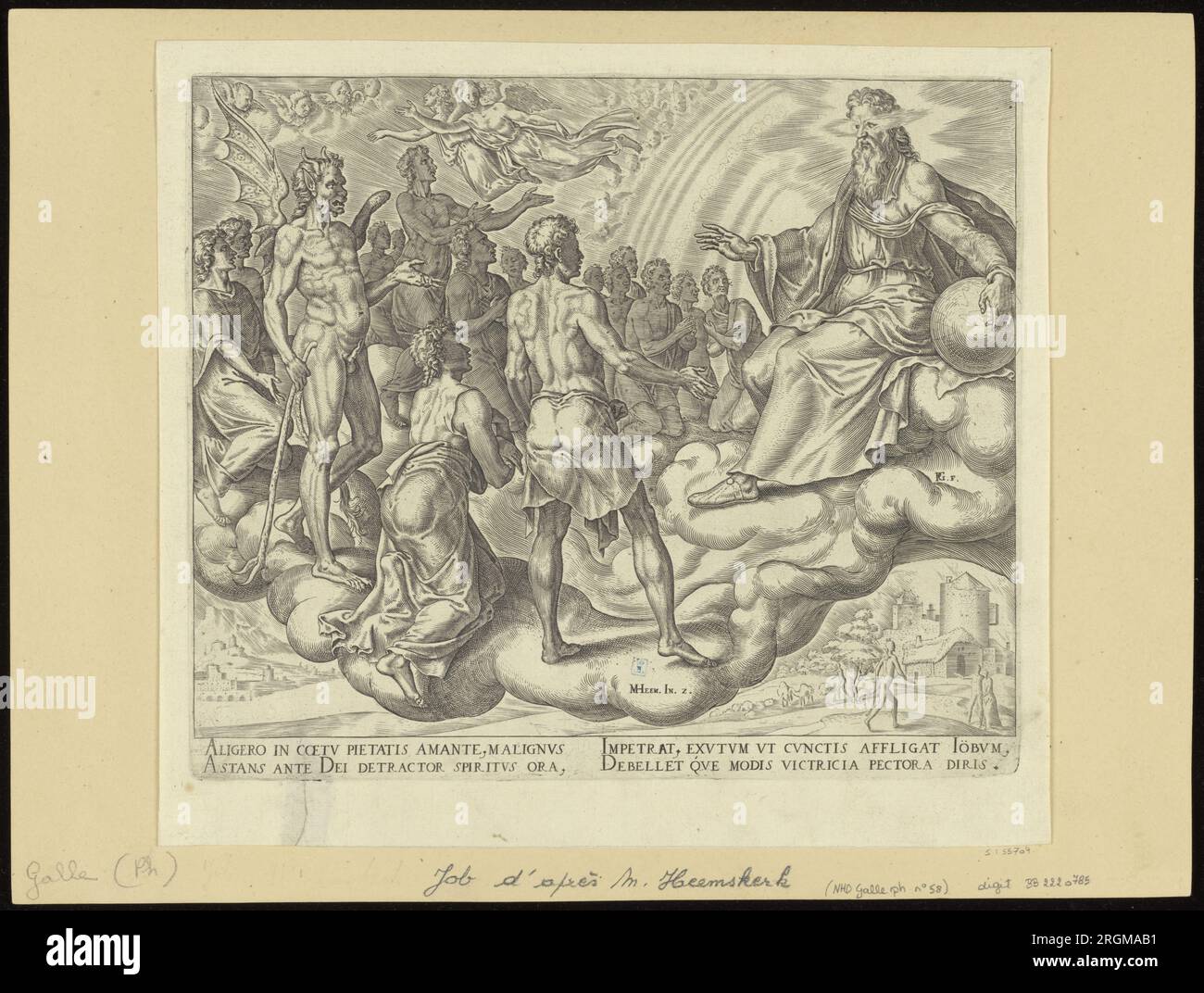 The Sons of God, Satan amongst Them, present Themselves before Him 1563 ...