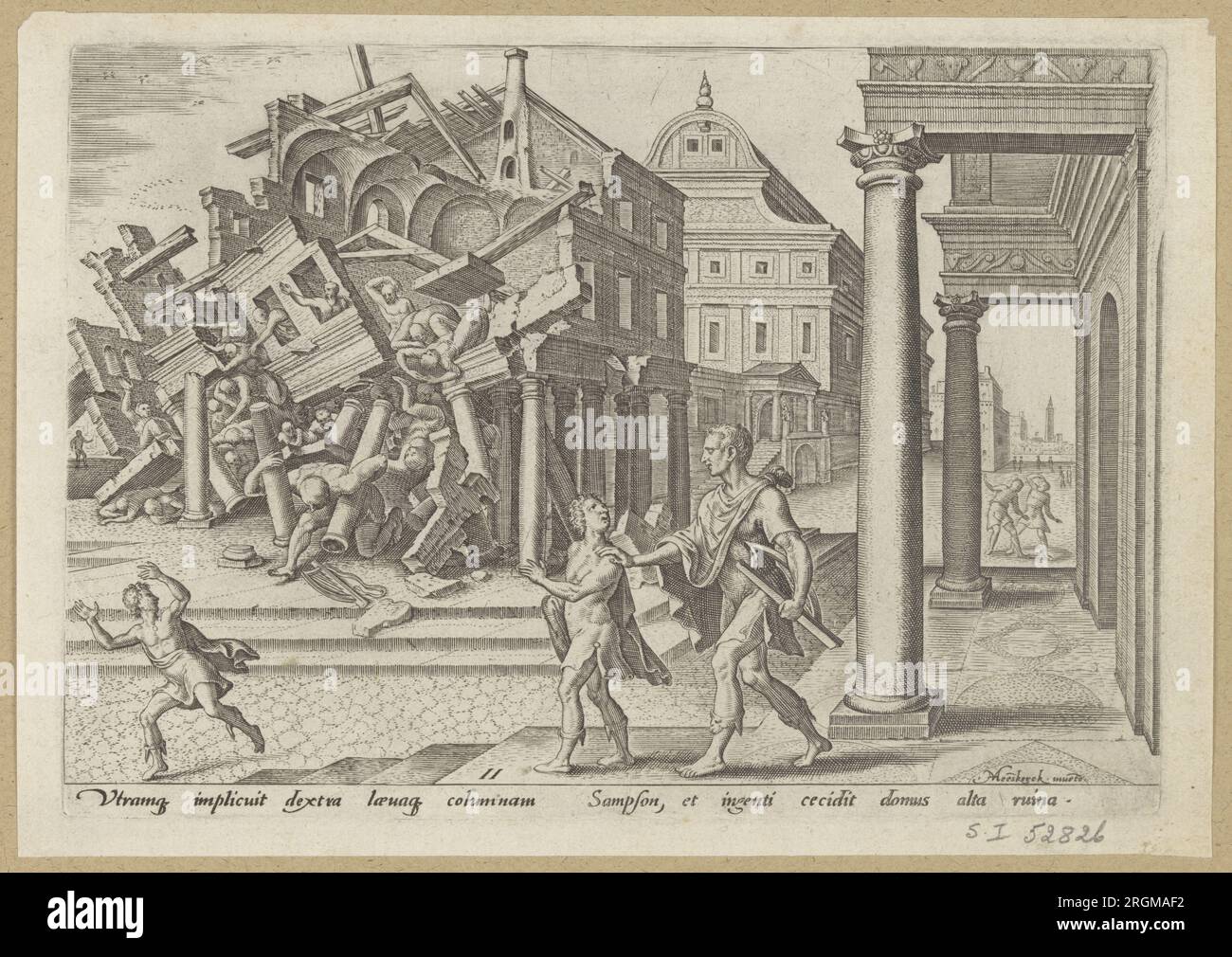 Samson Let Out of Prison And Destroying The Temple of The Philistines ...