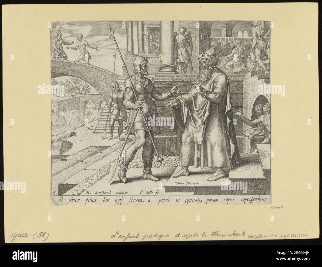 The Elder Son Remonstrating with His Father 1562 by Maarten van ...