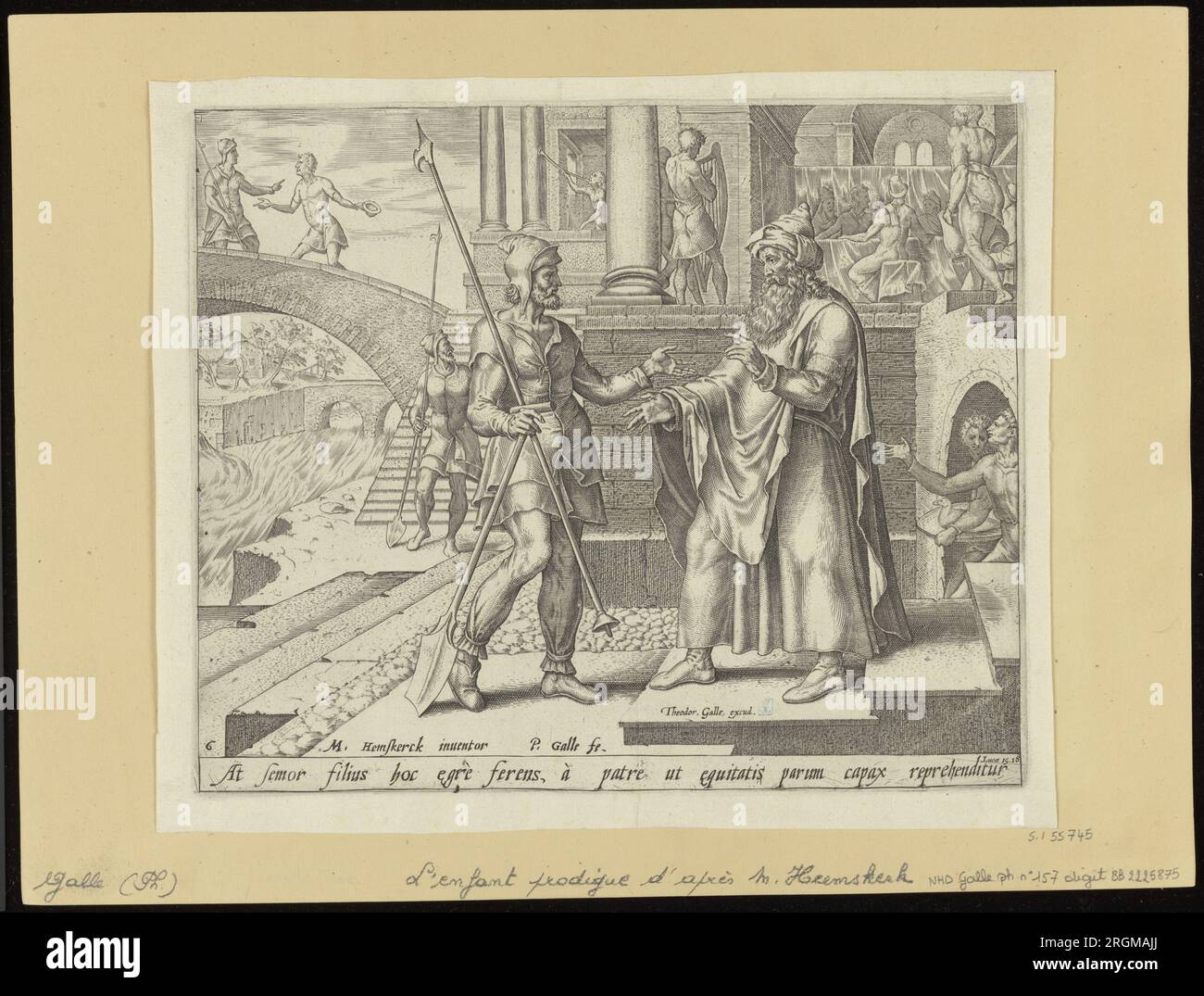 The Elder Son Remonstrating with His Father 1562 by Maarten van ...