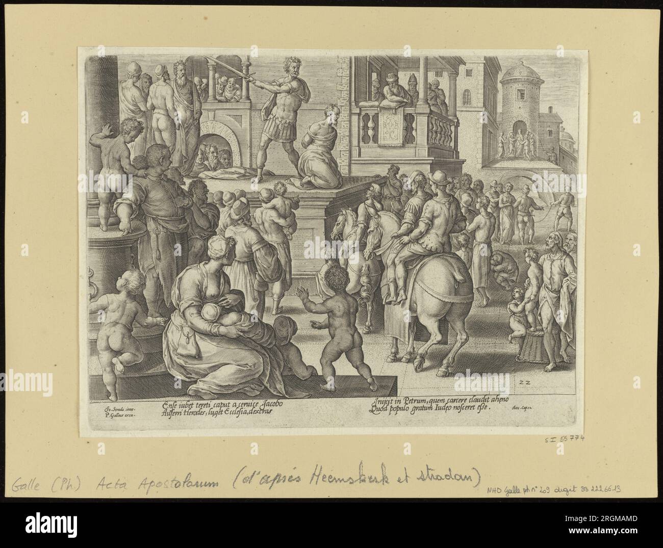 The Beheading of St James 1582 by Stradanus Stock Photo - Alamy