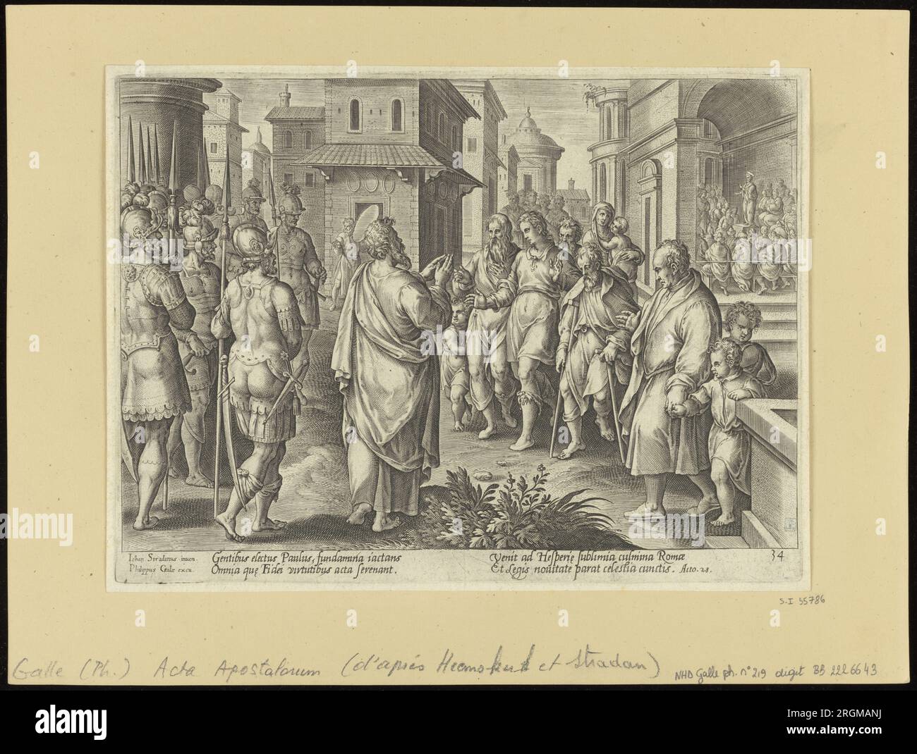 St Paul Preaching in Rome 1582 by Stradanus Stock Photo - Alamy