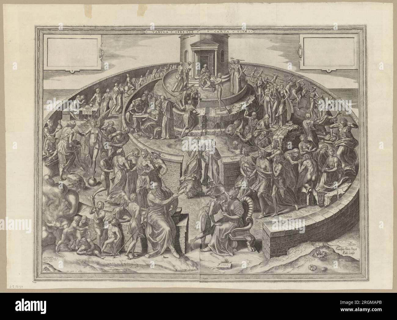 Tabula Cebetis 1561 by Frans Floris I Stock Photo - Alamy