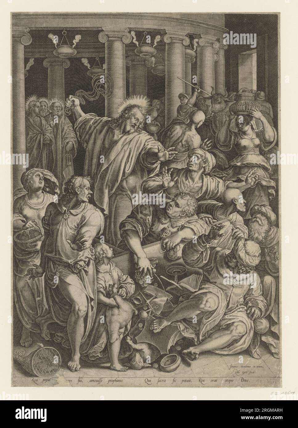 The Expulsion From The Temple 1575 by Stradanus Stock Photo - Alamy