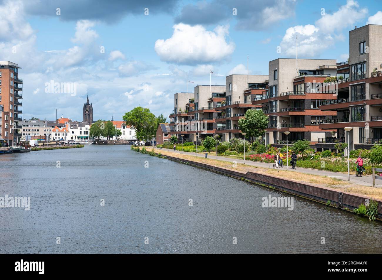 Delft, South Holland, The Netherlands, July 3, 2023 - View over ...