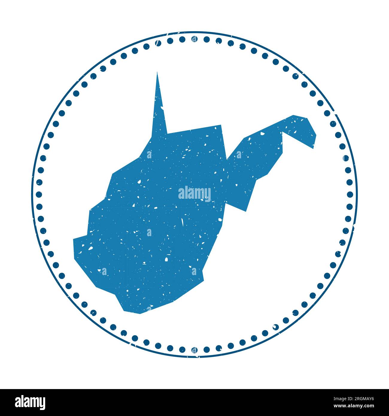 West Virginia sticker. Travel rubber stamp with map of US state, vector ...