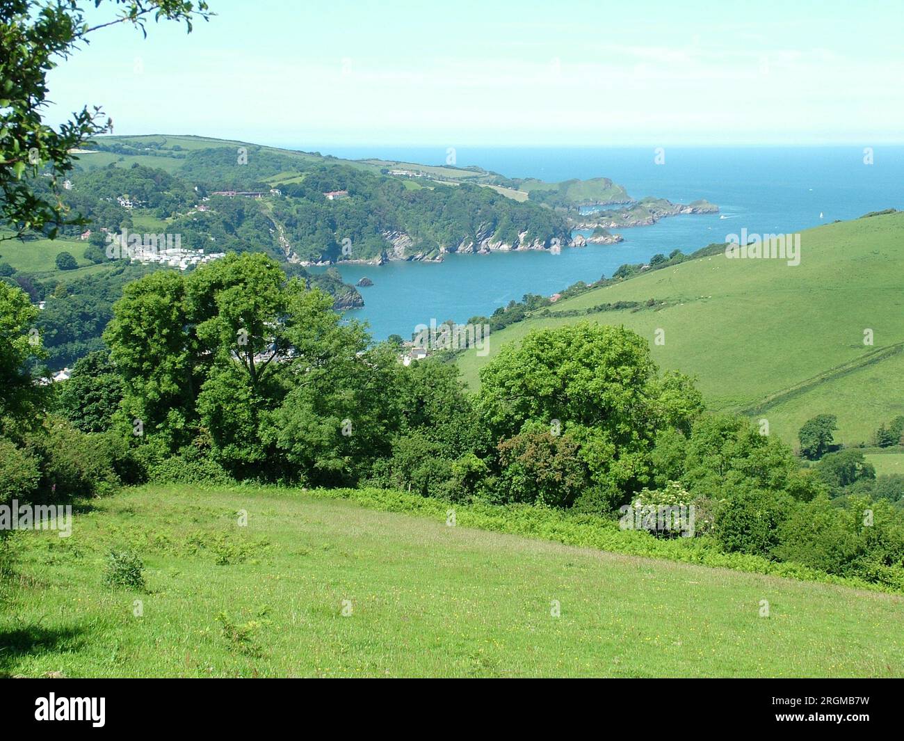 View from West Challacombe west over Combe Martin bay towards Widmouth ...