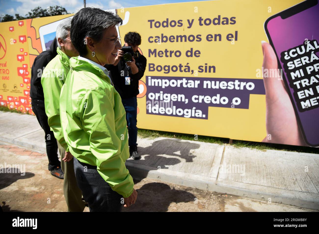 Bogota, Colombia. 10th Aug, 2023. Bogota's mayor Claudia Lopez takes ...